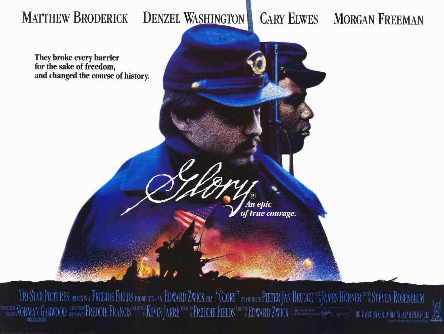 Glory (1989) 11x17 Movie Poster (UK) - Walmart.com