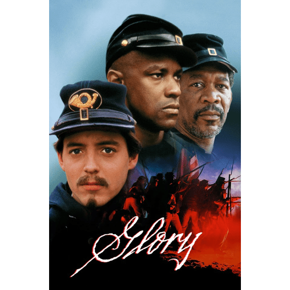 Glory 1989 Movie Poster 24x36 - Civil War Epic, Denzel Washington ...