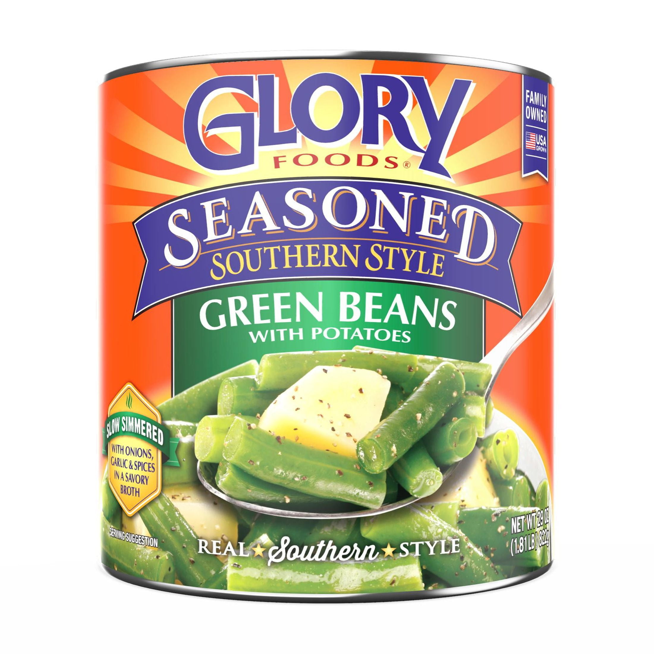 Glory Foods, Seasoned Southern Style Green Beans With Potatoes, 27 oz ...