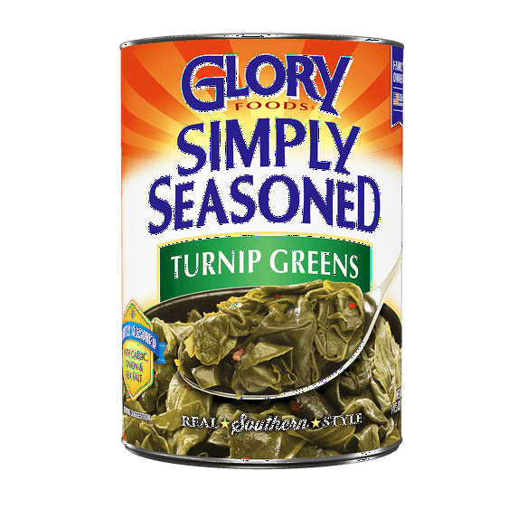 Glory Foods Simply Seasoned Turnip Greens, 14.5 oz., Can... - Walmart.com