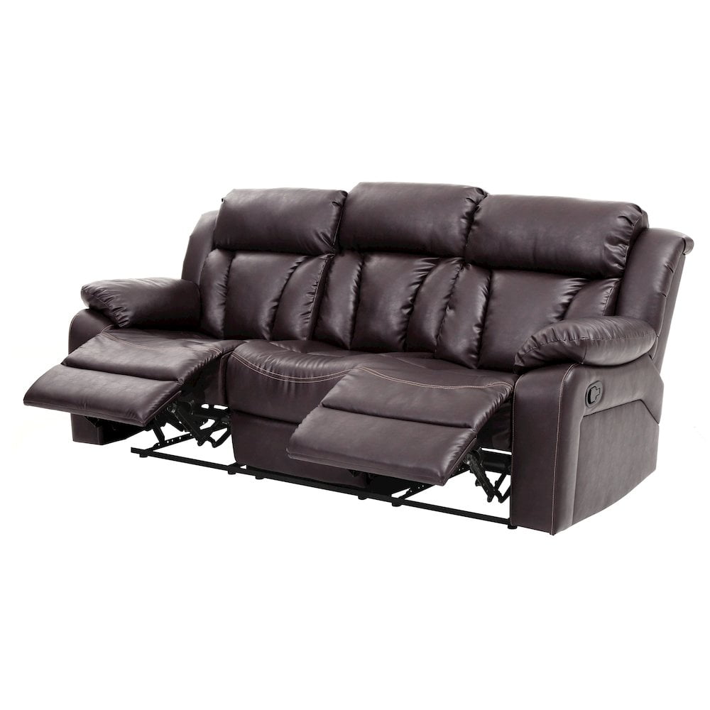 Glory Furniture Daria Reclining Sofa in Dark Brown Color - Walmart.com