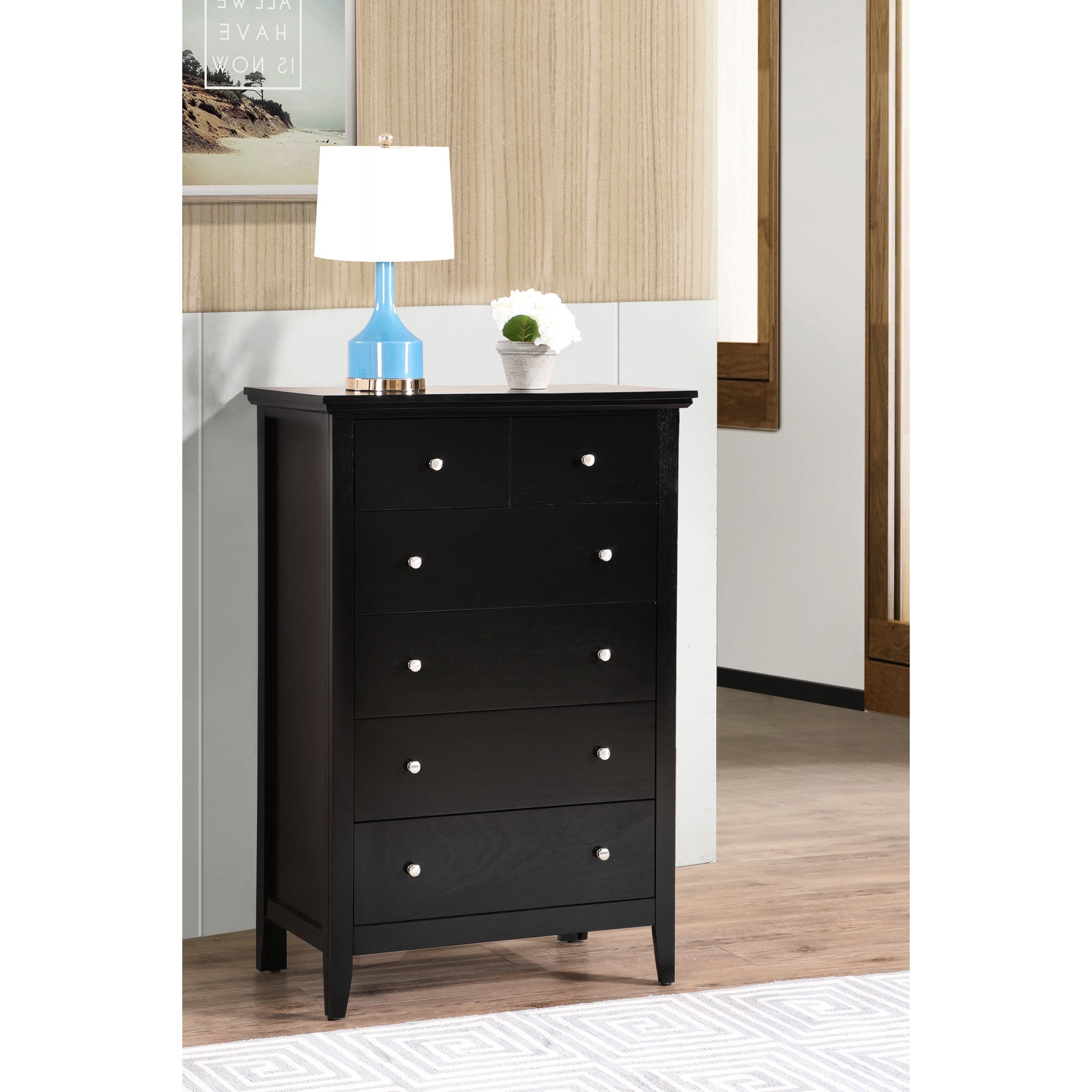 Glory Furniture G5450 Chest, Black - Particle Board Made-up, Tailed ...