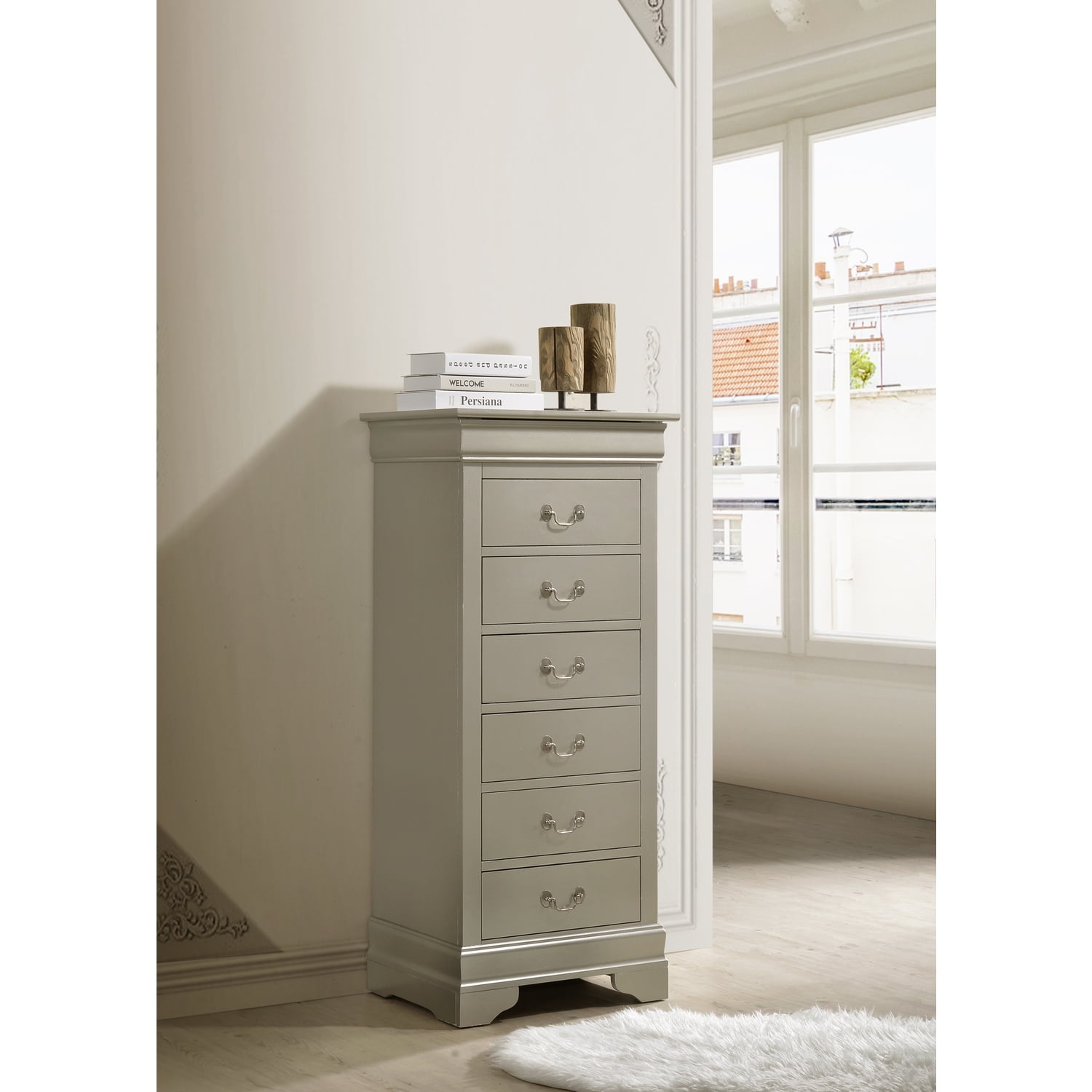 Glory Furniture Louis Phillipe Solid Wood Lingerie Chest with Drawers ...