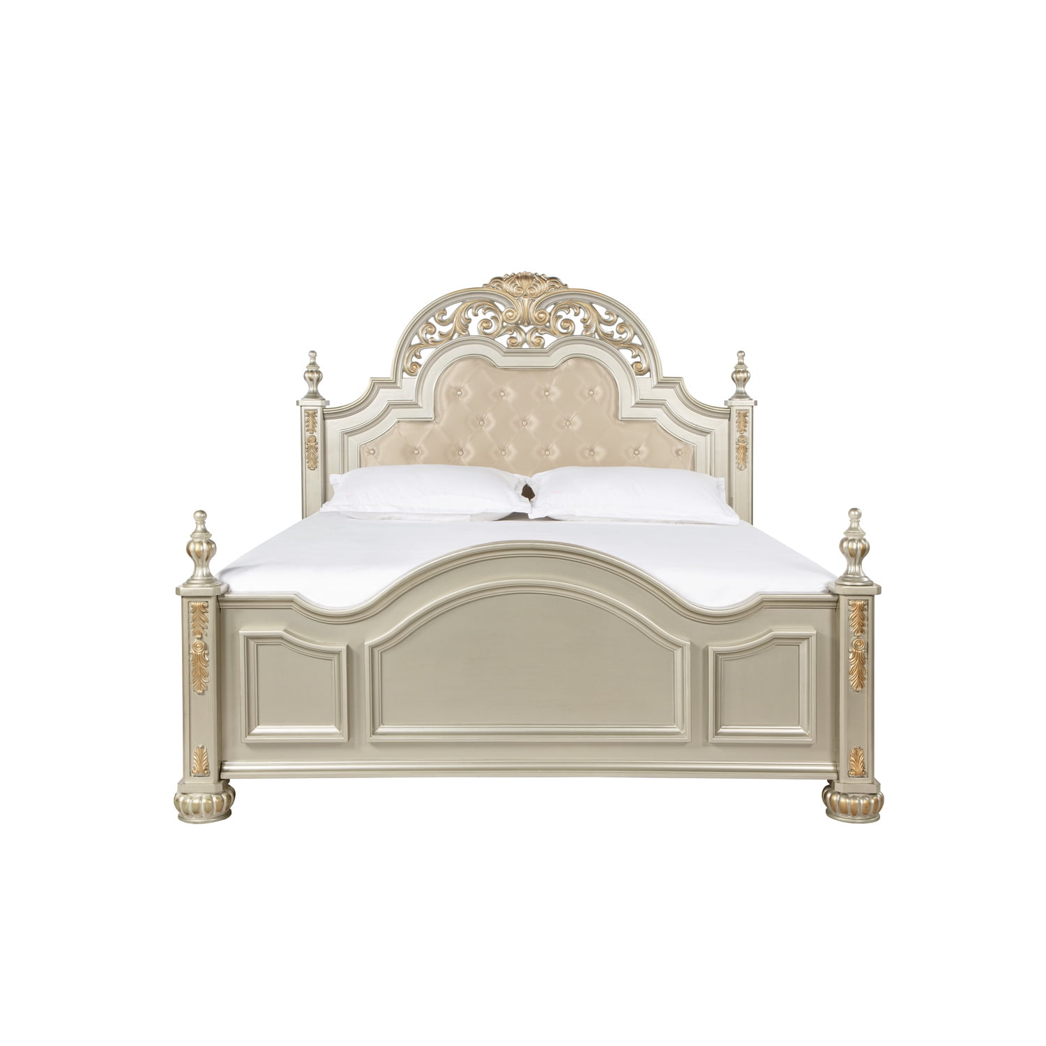 Glory Furniture Lyon G07100A-QB Cherry Finished Wood Bed - Walmart.com