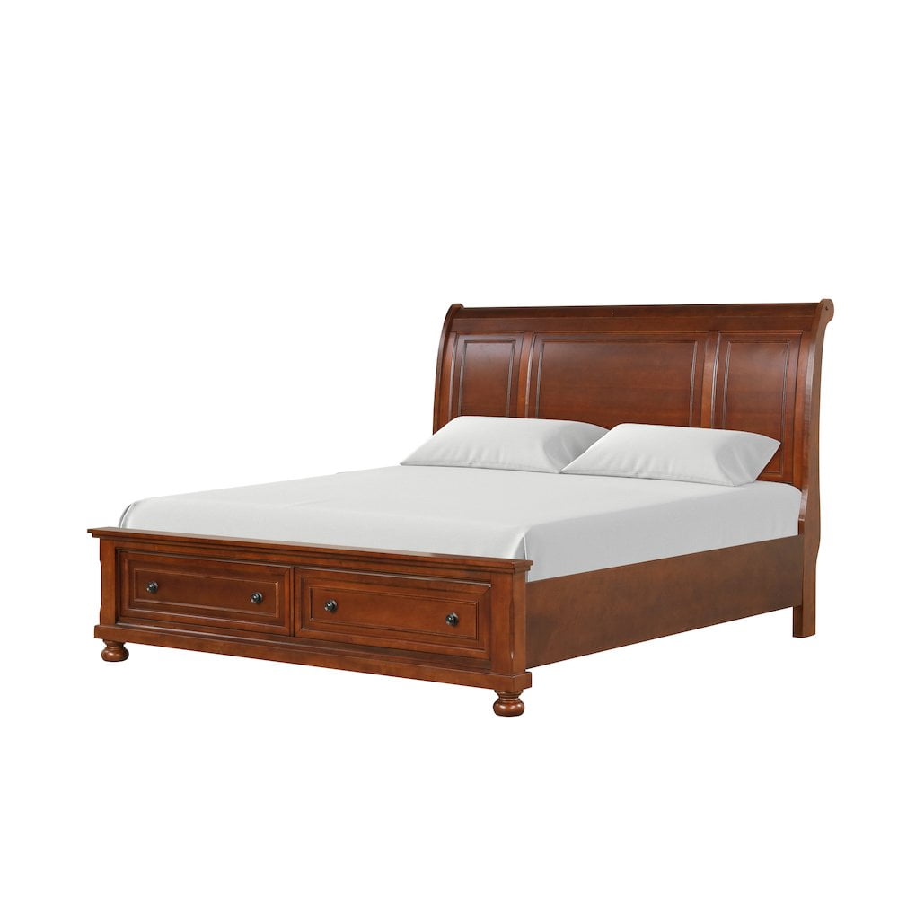 Glory Furniture Meade King Bed in Cherry Color - Walmart.com