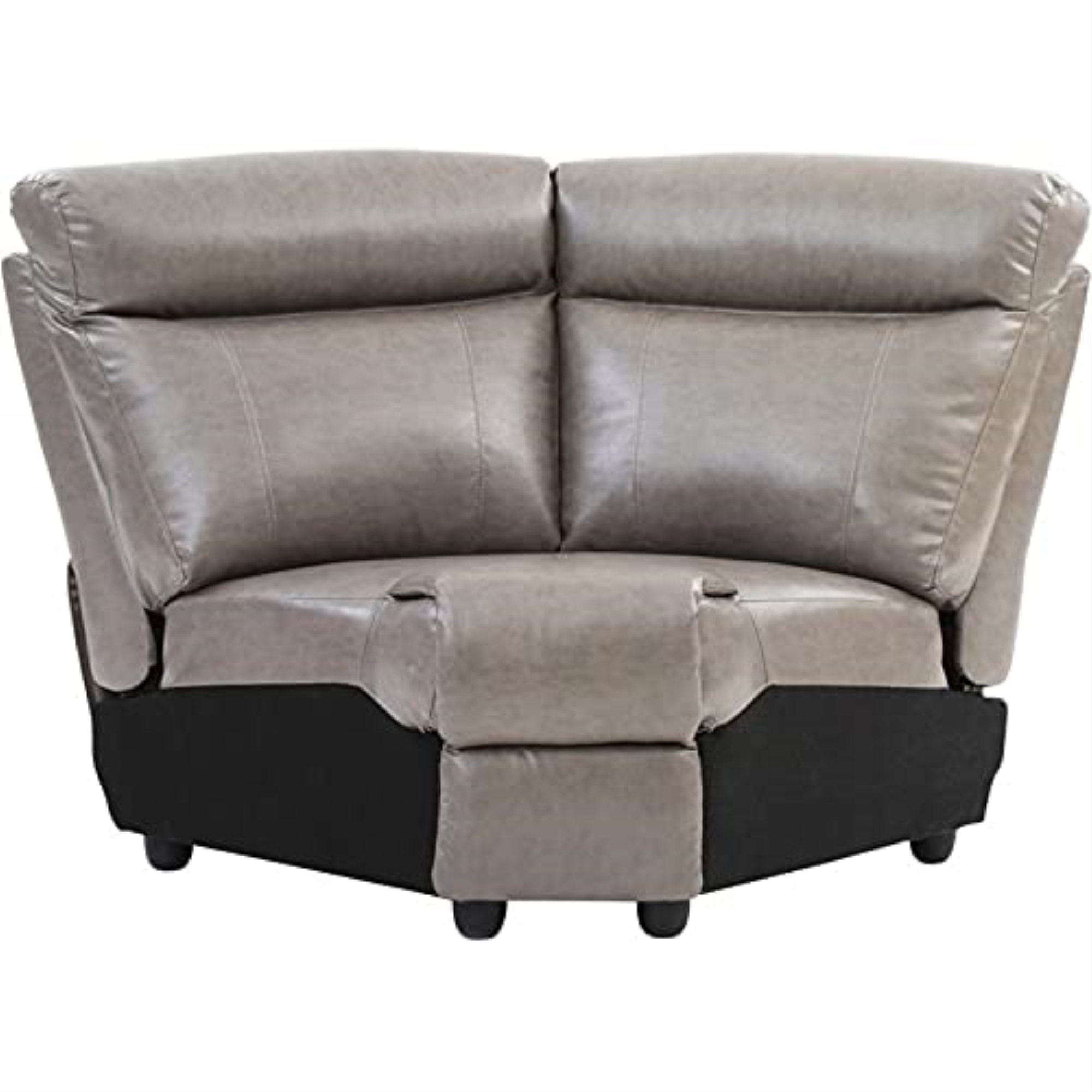 Glory Furniture Ward Faux Leather Wedge Chair in Gray - Walmart.com
