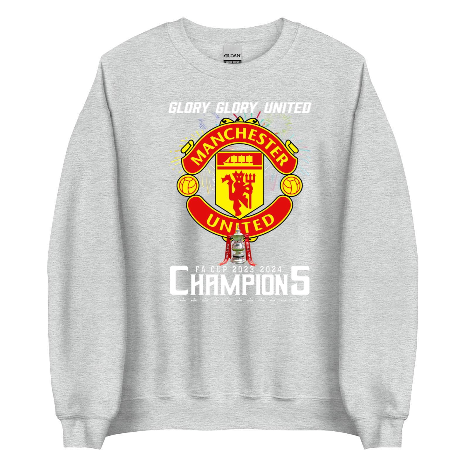 Glory Glory Red Soccer Team FA Cup 2023-2024 Champions T-shirt ...