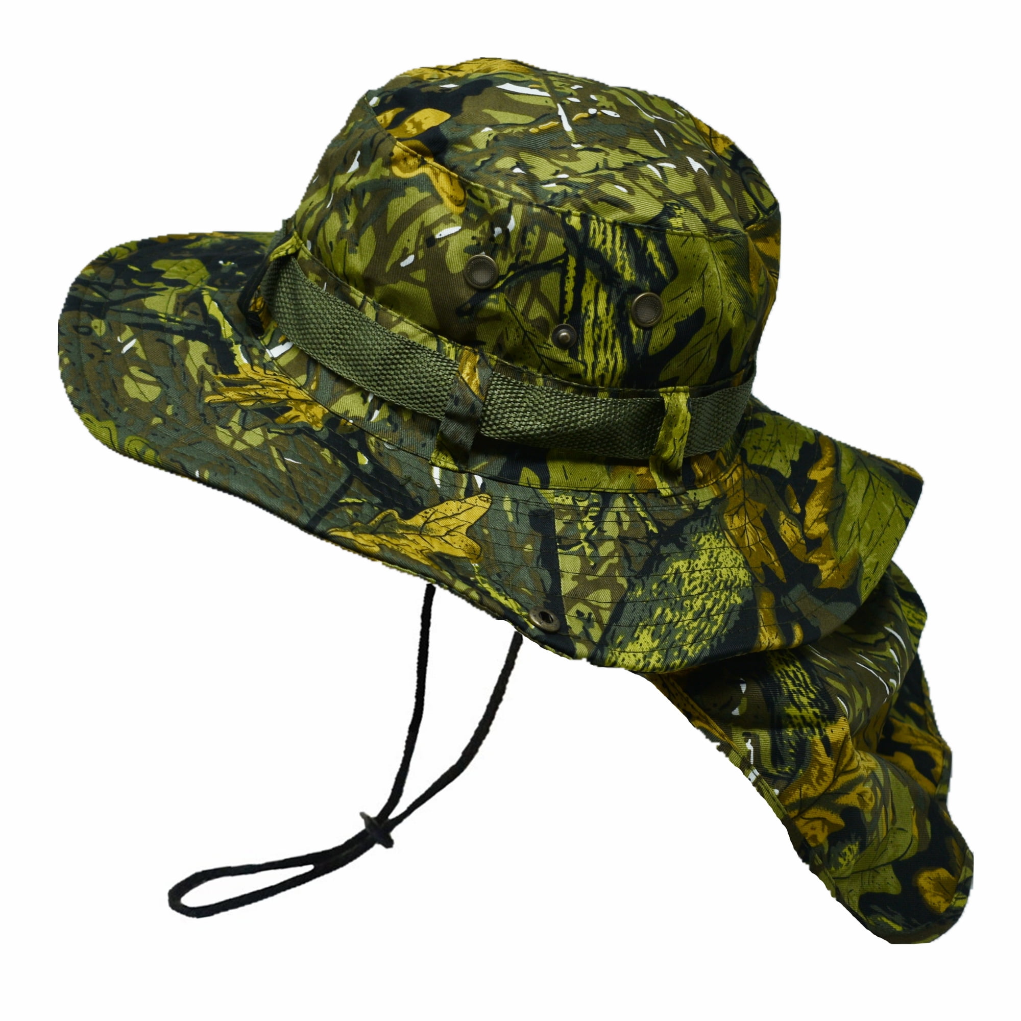 Glory Max Unisex Outdoor Breathable Bucket Boonie Hat with Neck Flap ...