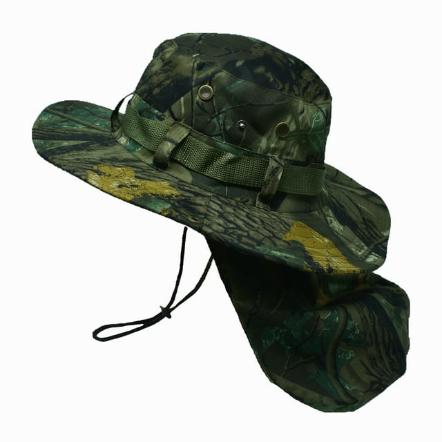 Glory Max Bucket Boonie Hat with Neck Flap Cover Sun Safari Wide Brim ...