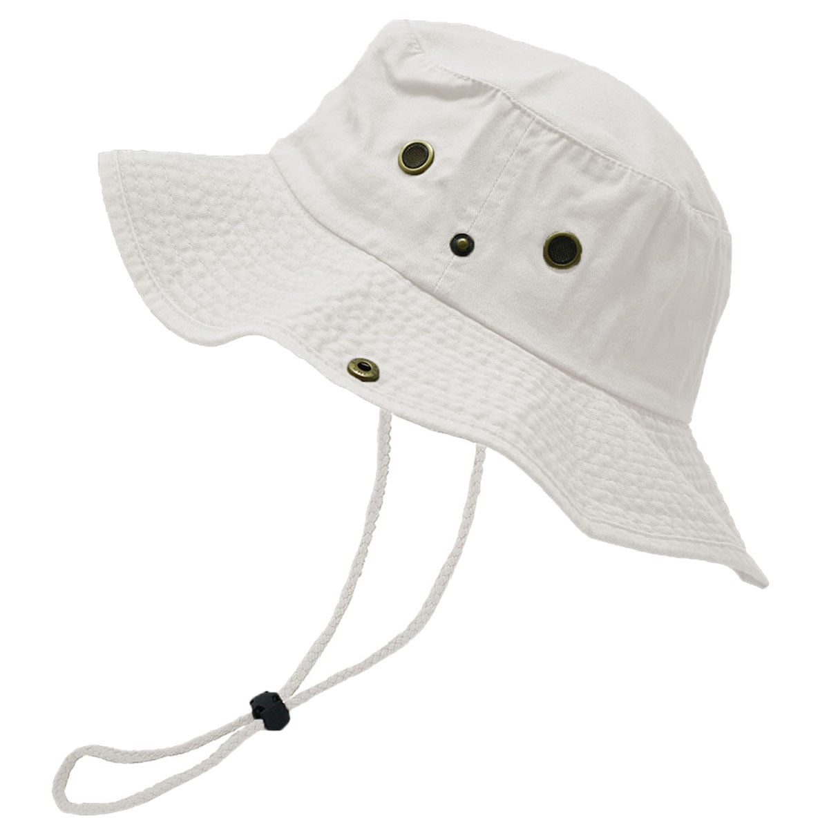 Glory Max Classic Breathable 100% Cotton Wide Brim Bucket Hat, Solid ...