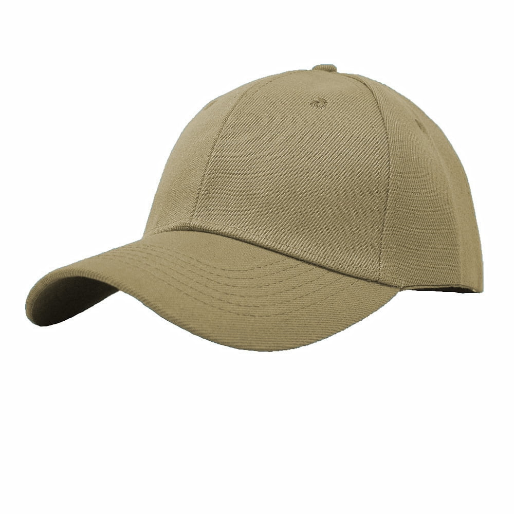 Glory Max Plain Solid Baseball Cap Sun Visor Adjustable Ball Hat Beige - Walmart.com