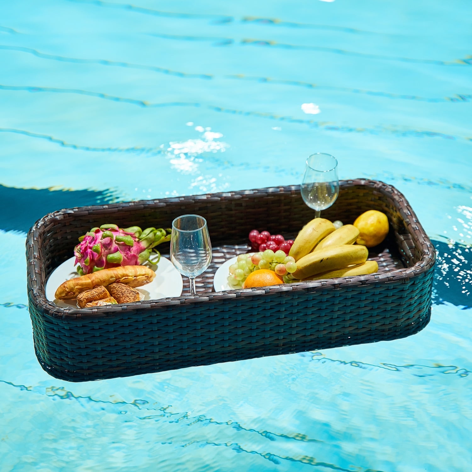 Glory Patio Floating Serving Tray Table for Swimming Pool，patio bar ...