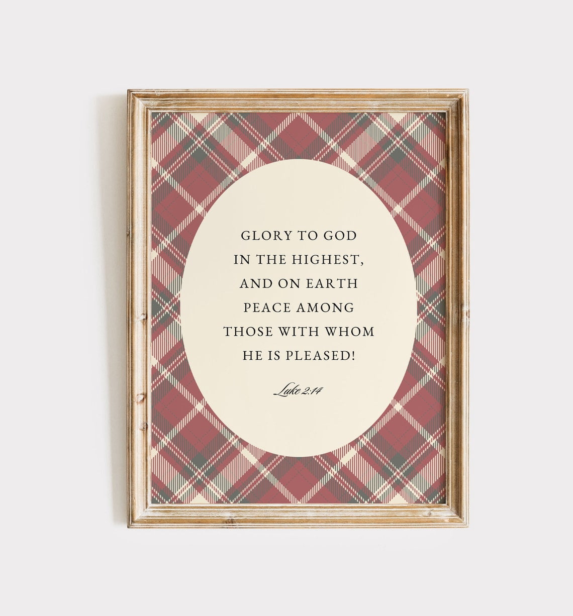 Glory To God In The Highest Christmas Wall Art Unframed Paper Print ...