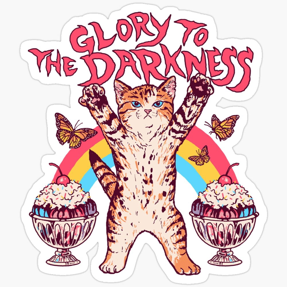 Glory To The Darkness Sticker Phone Decal Water Bottle Stickers Car ...