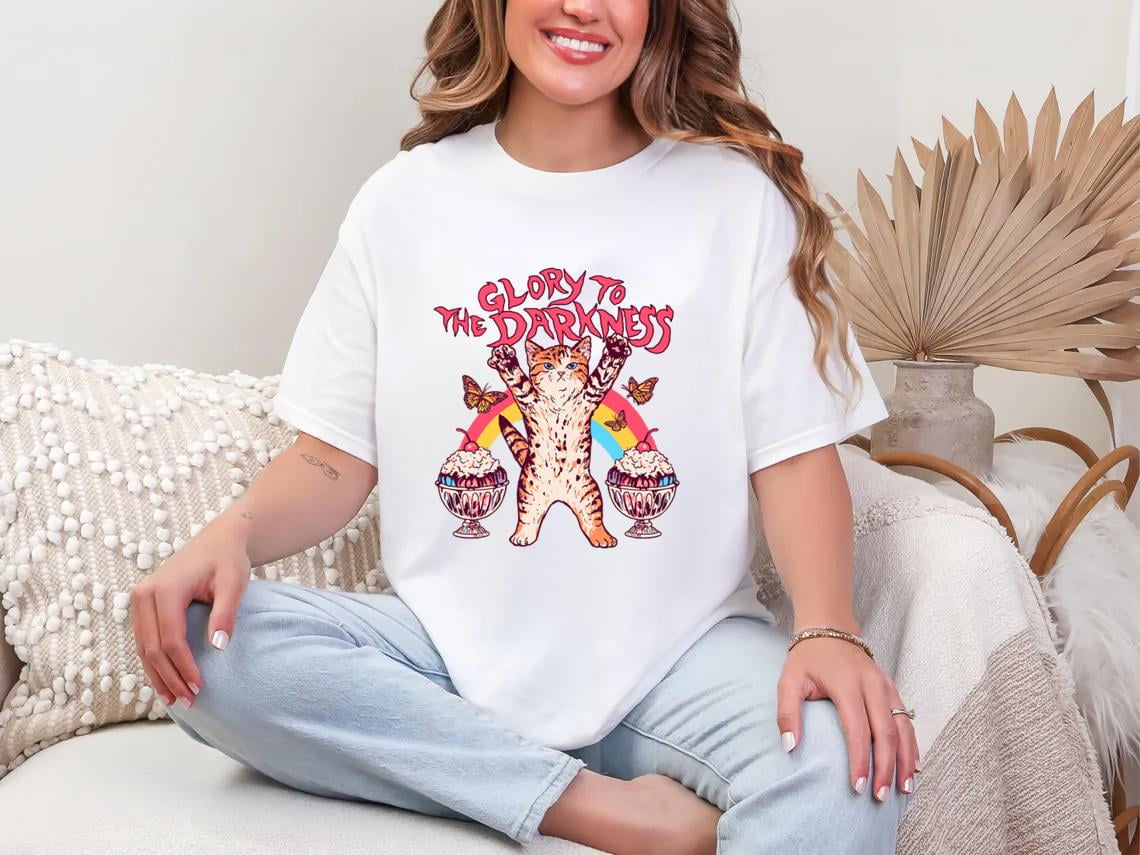 Glory to the Darkness Dramatic Gothic Mood Vibe T-Shirt, for men & women, up to size 5XL ...