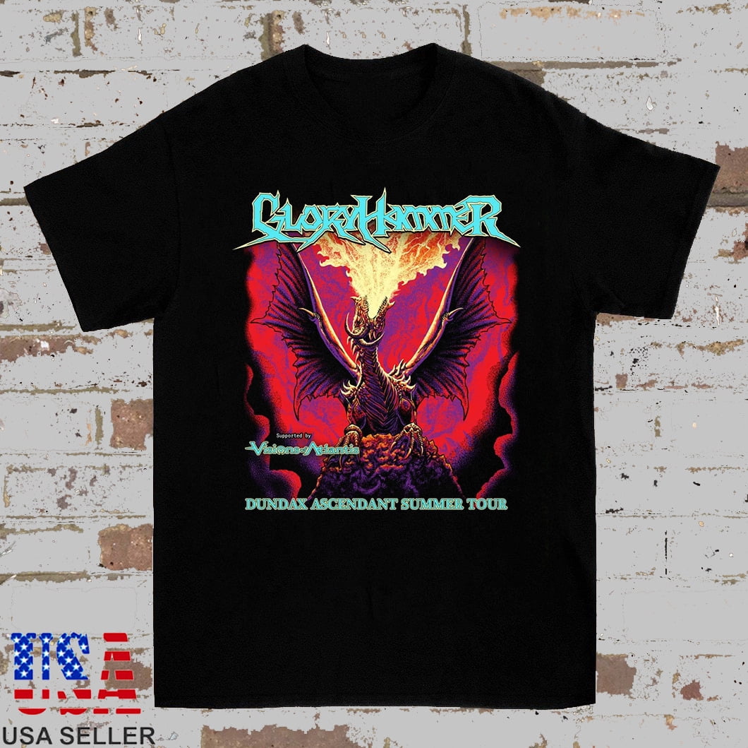 GloryHammer Band Dundax Ascesdant Summer Tour 2025 T Shirt Size S-5XL ...