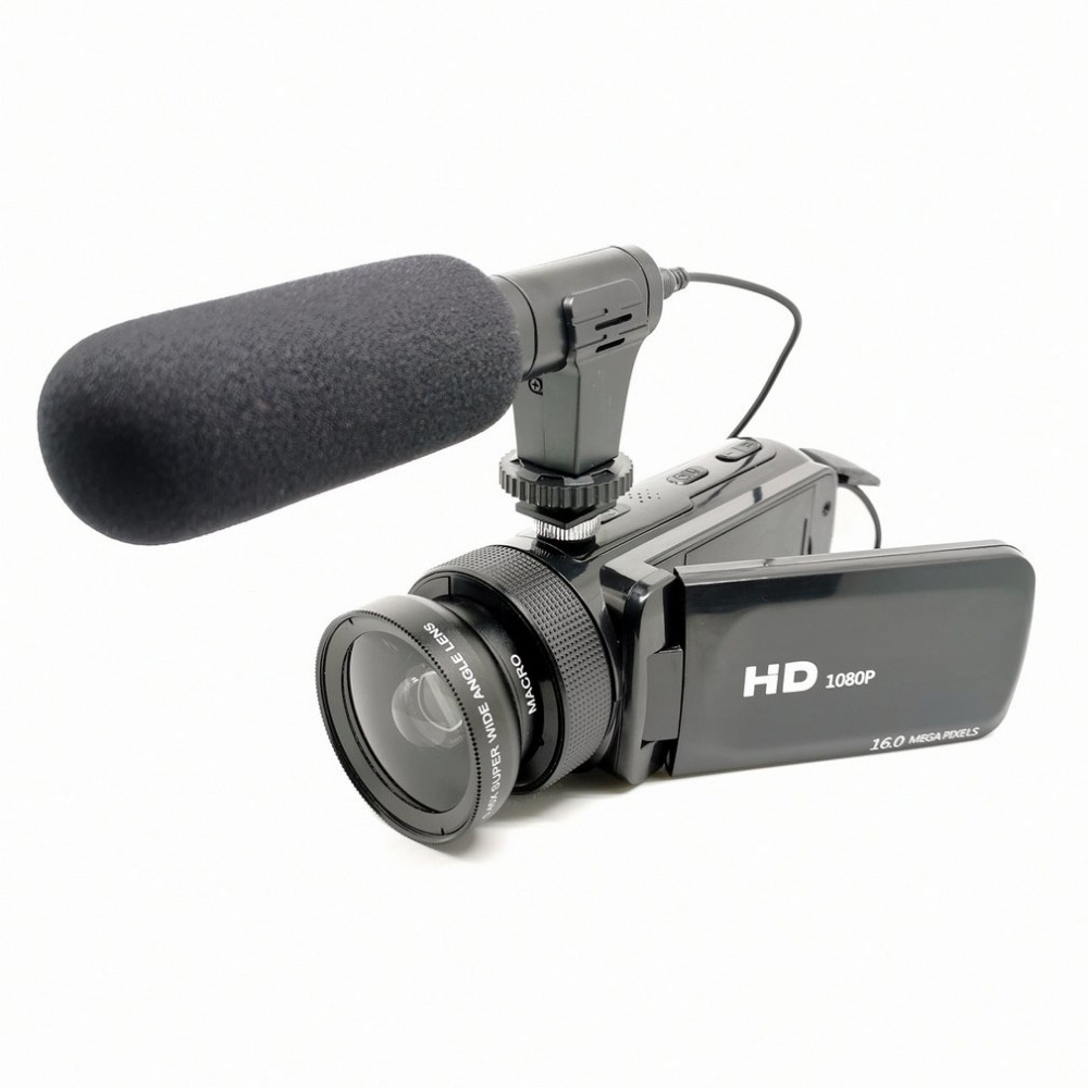 GlorySunshine D100 HD 1080P Video Camera with Microphone Camcorder ...