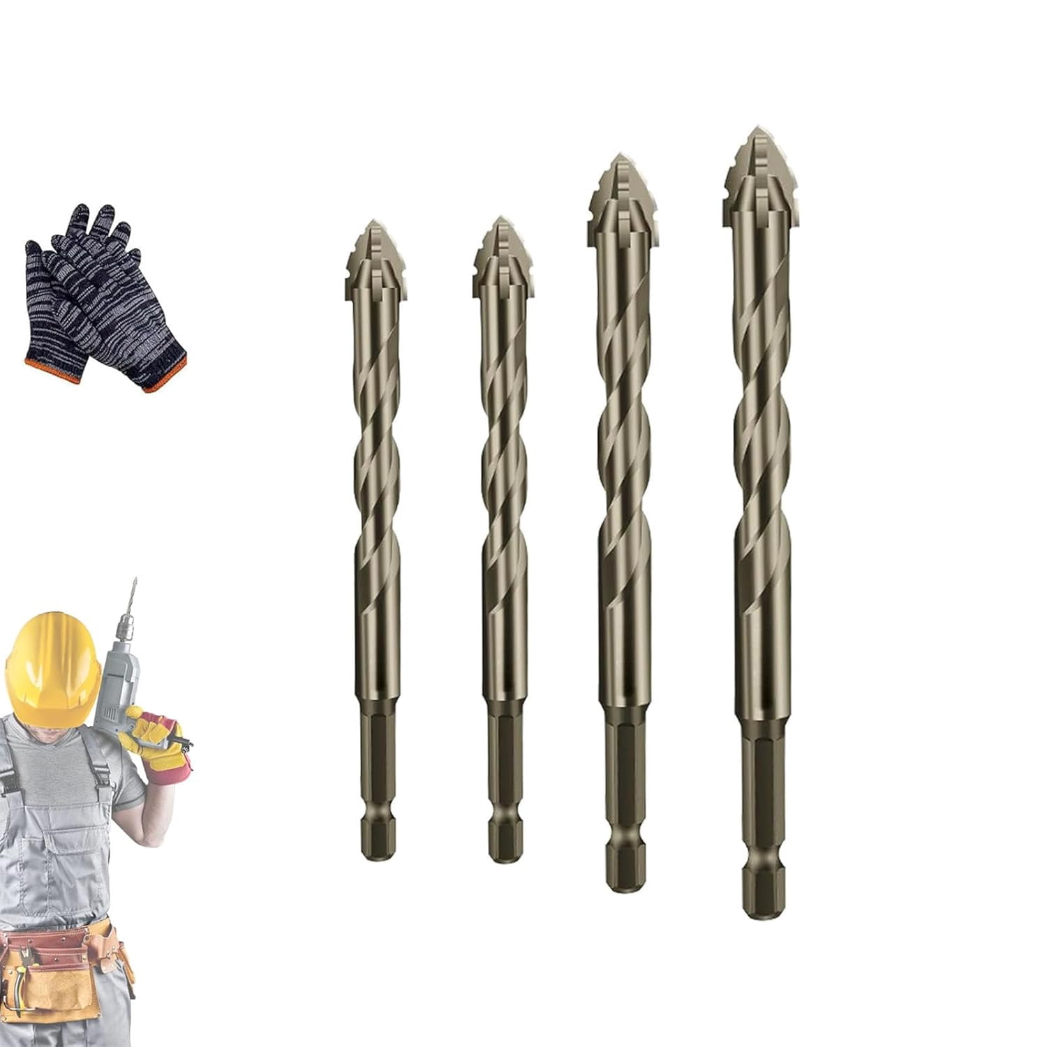Gloryboom Drill Bits,Gloryboom New Four-Flute Sawtooth Eccentric Drill ...