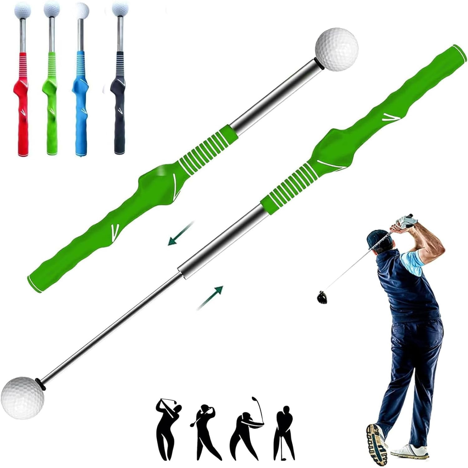 Gloryboom Golf, Telescopic Club, Retractable Golf Swing Training Aid ...