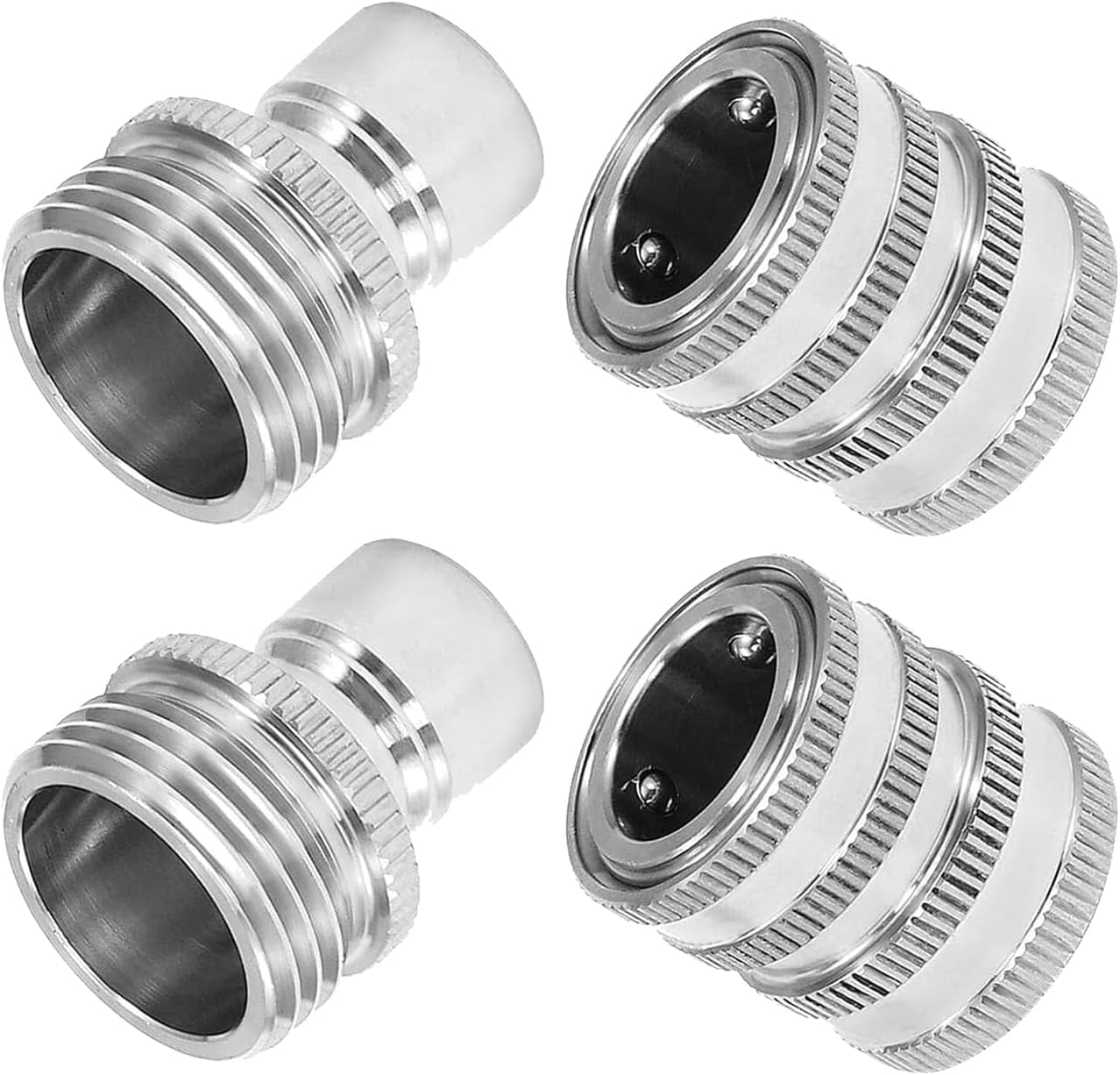 Gloryboom Quick Connect Fittings Set, Stainless Steel Garden Hose Quick ...