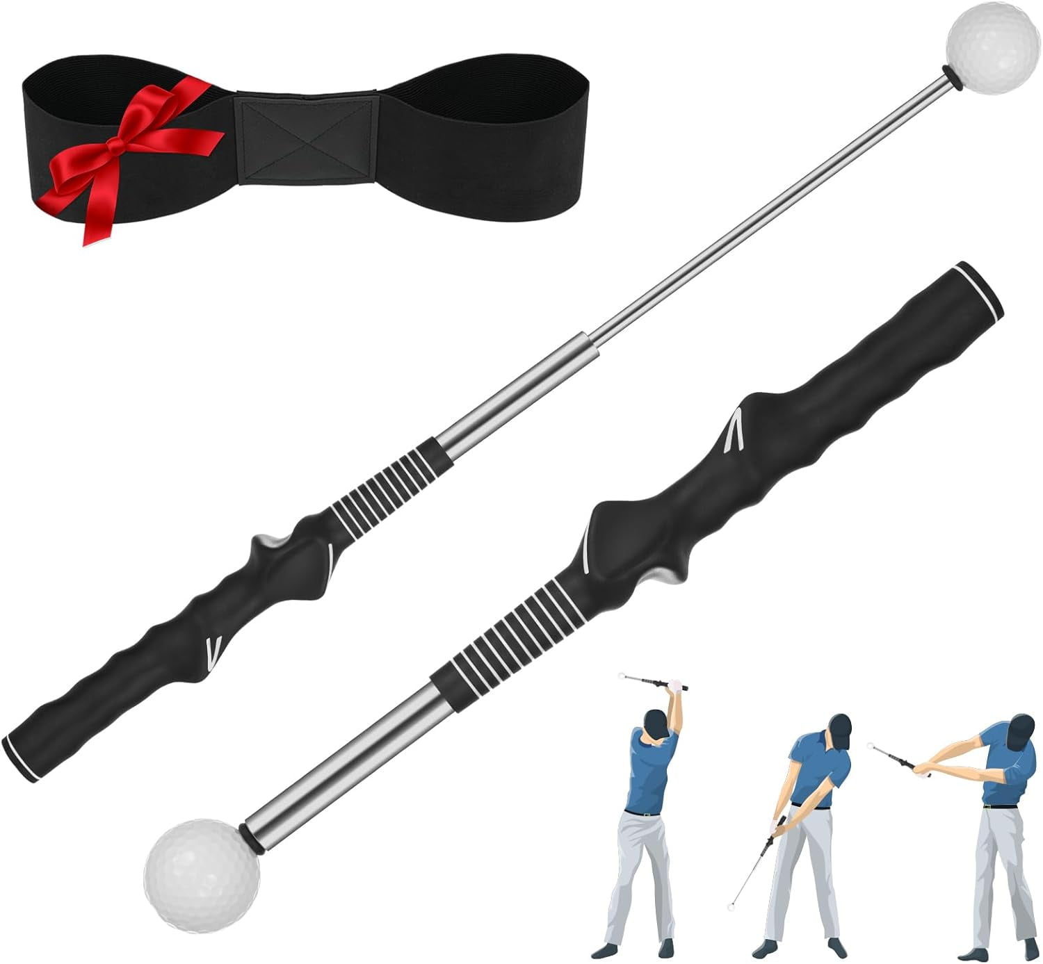 Gloryboom Telescopic Club Golf Swing Trainer Portable Retractable Grip ...