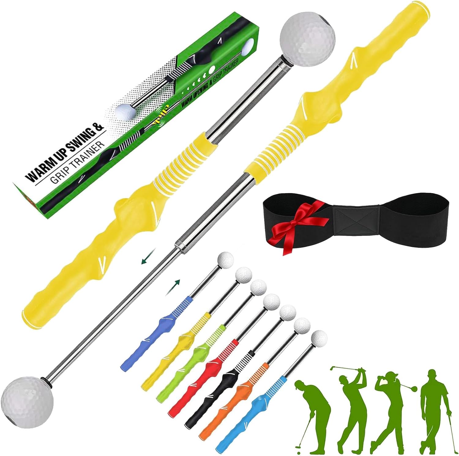 Gloryboom Telescopic Club, Retractable Golf Swing Training Aid ...