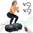 Anqdy Vibrating Plate Muscle Toner, Whole Body Exercise Machine with 2 ...