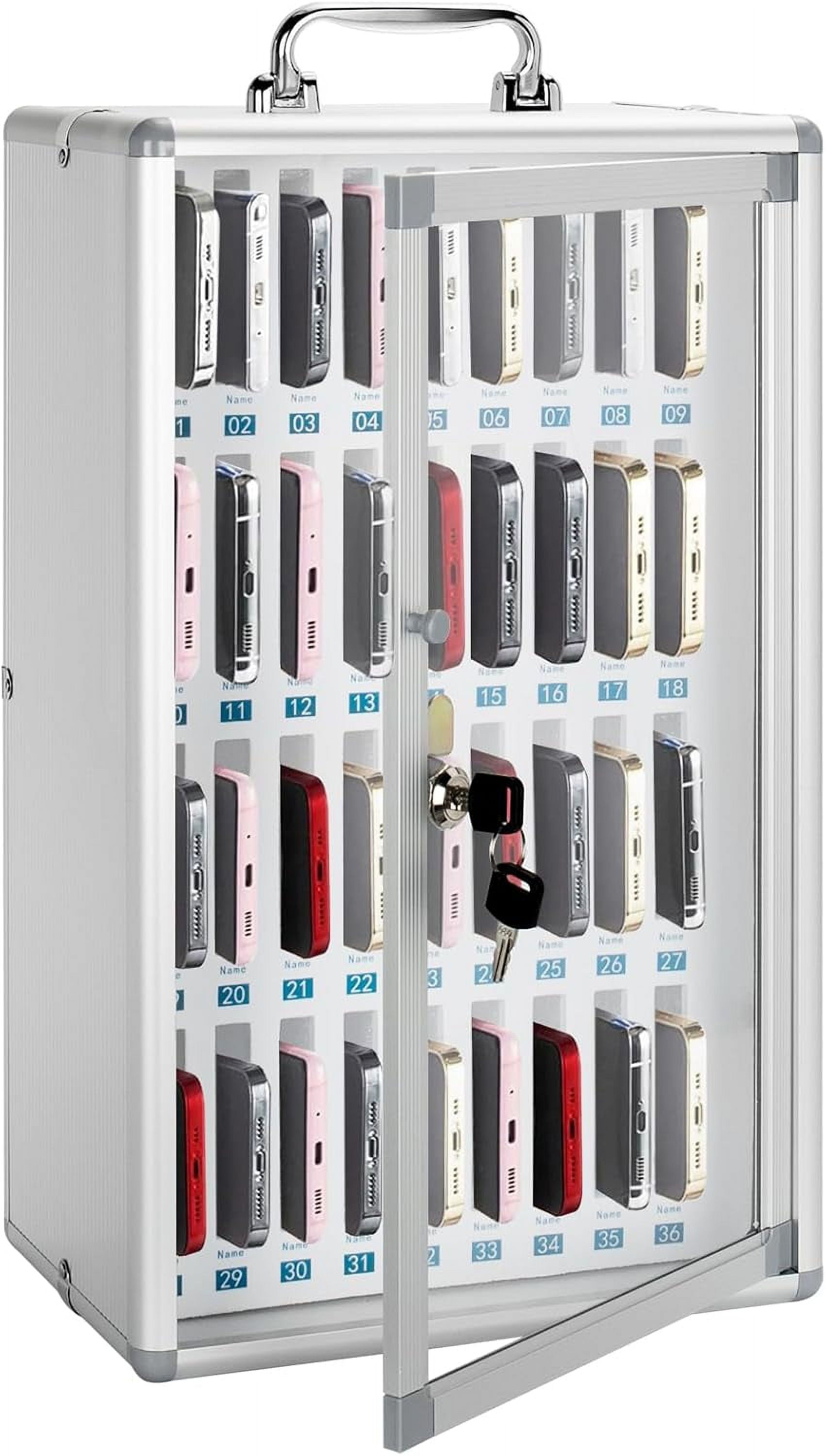 Glosen 36 Slots Cell Phone Locker, Portable Phone Storage Cabinet ...