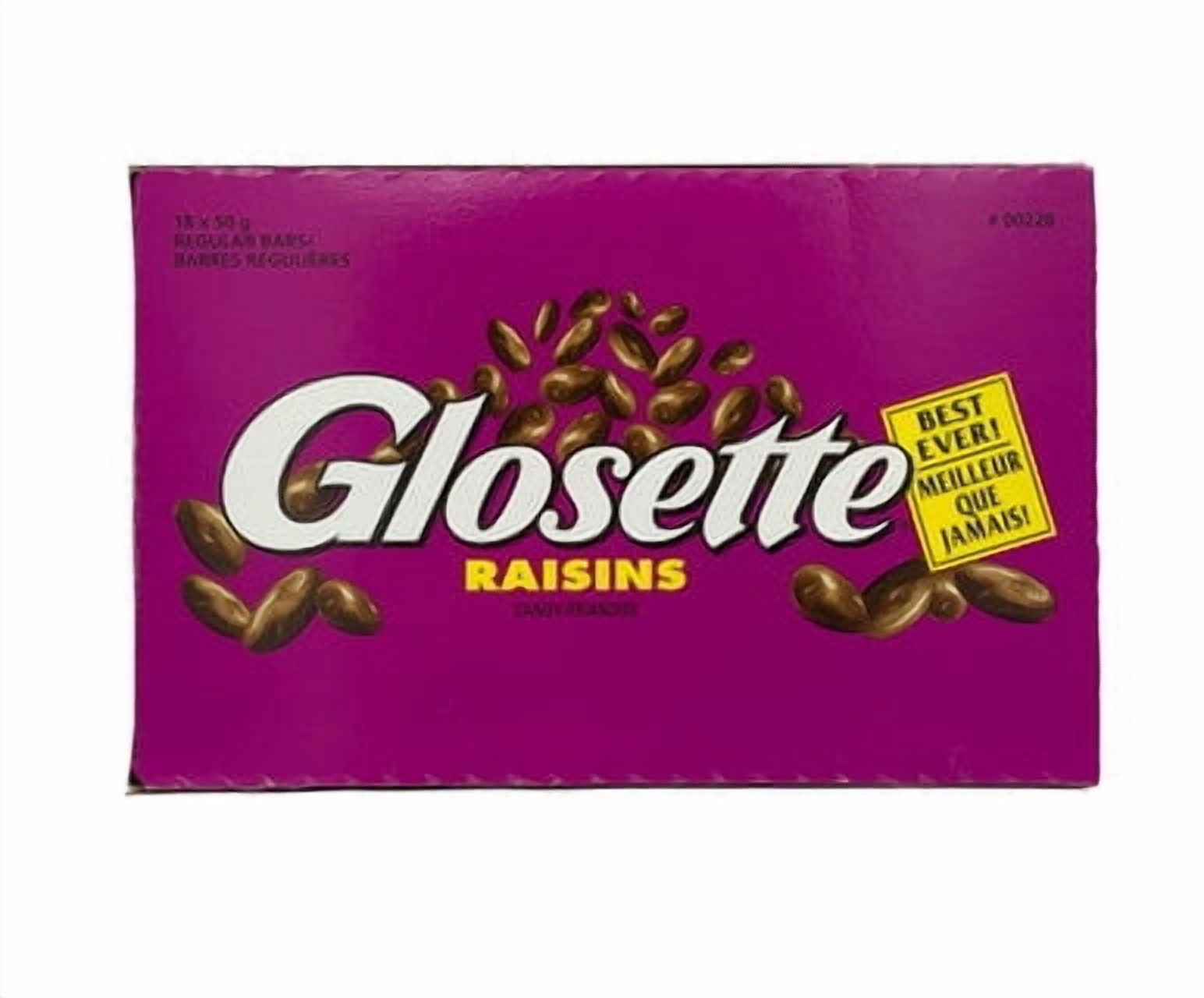 Glosette Chocolate Covered Raisins Club Pack (50g x 18) - Walmart ...