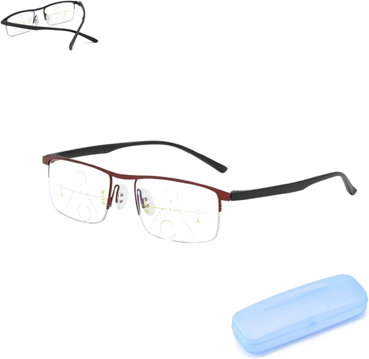 Glosrity Titanium Progressive Far and near Dual-Use Reading Glasses ...