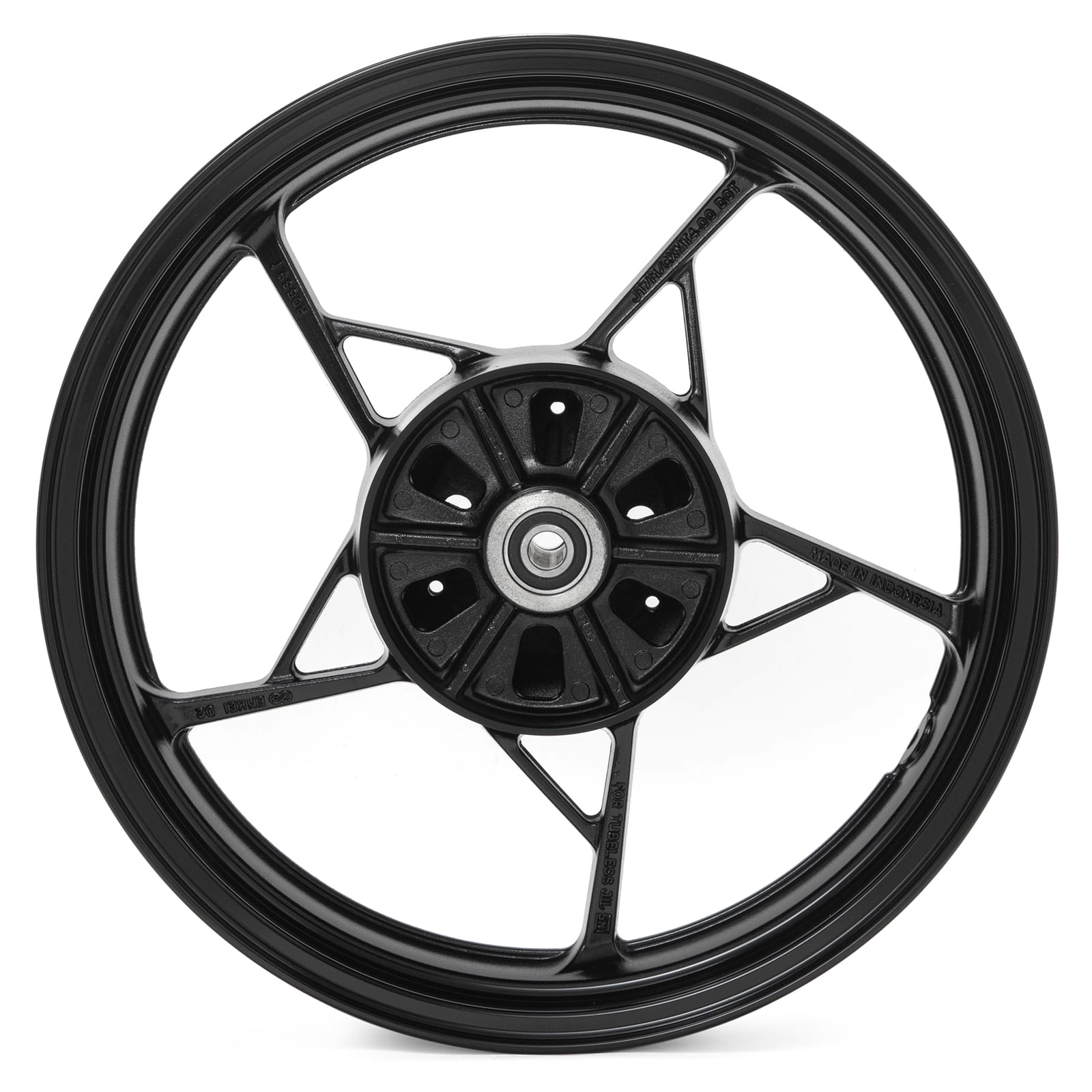 Gloss Black 17"x4" Rear Wheel Tubeless Rim for Kawasaki Ninja 400 2018 ...