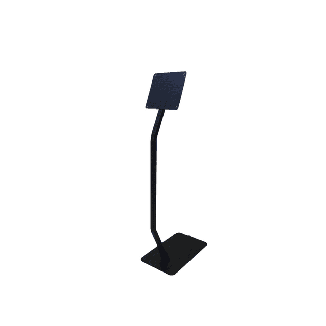 Gloss Black Metal Display Stand Sign Holder - Portable & Durable for ...