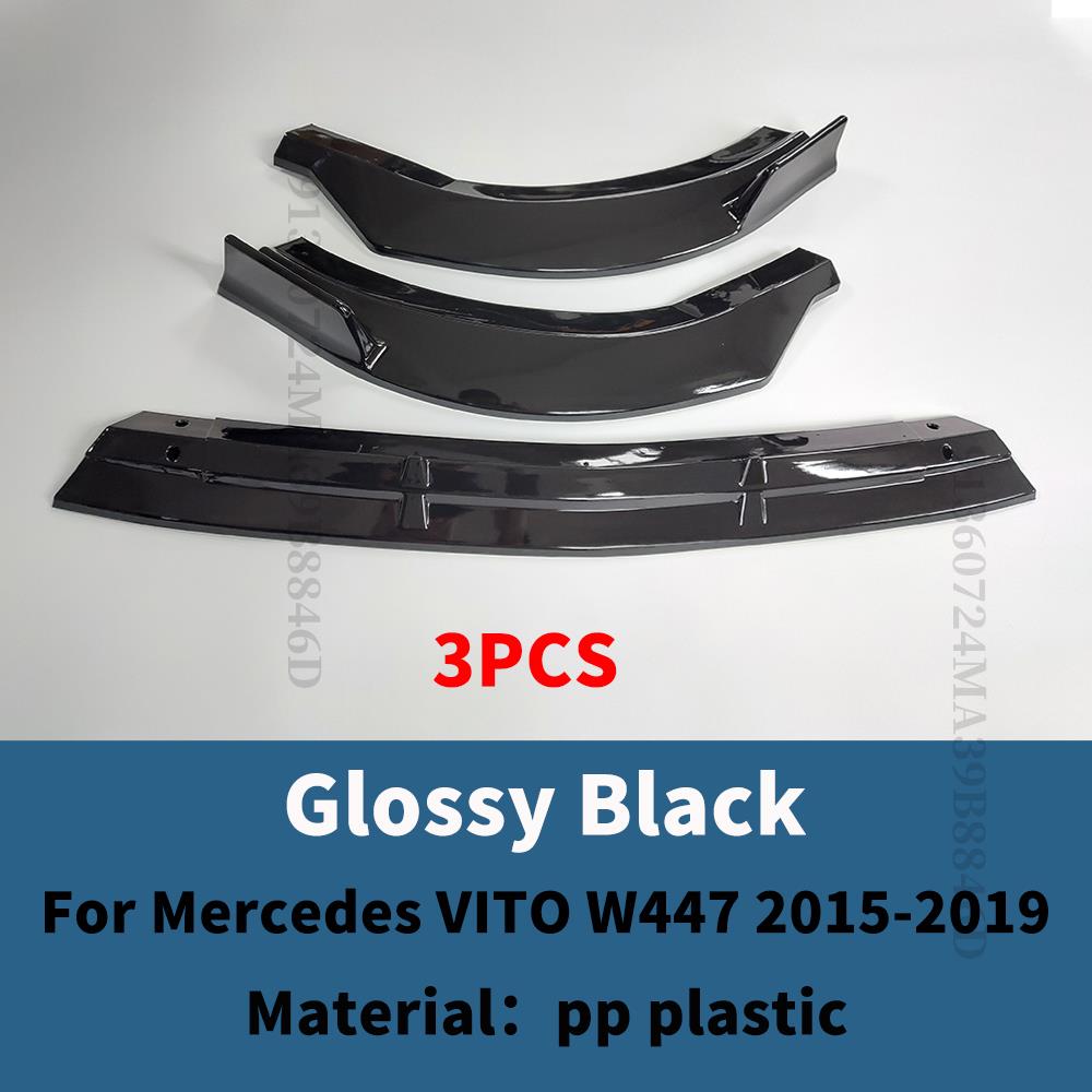 Gloss Black-Facelift Front Bumper for Mercedes Benz, Deflector ...
