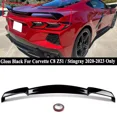 Gloss Black For Corvette C8 Stingray 2020-2023 Z51 Style Rear Trunk ...