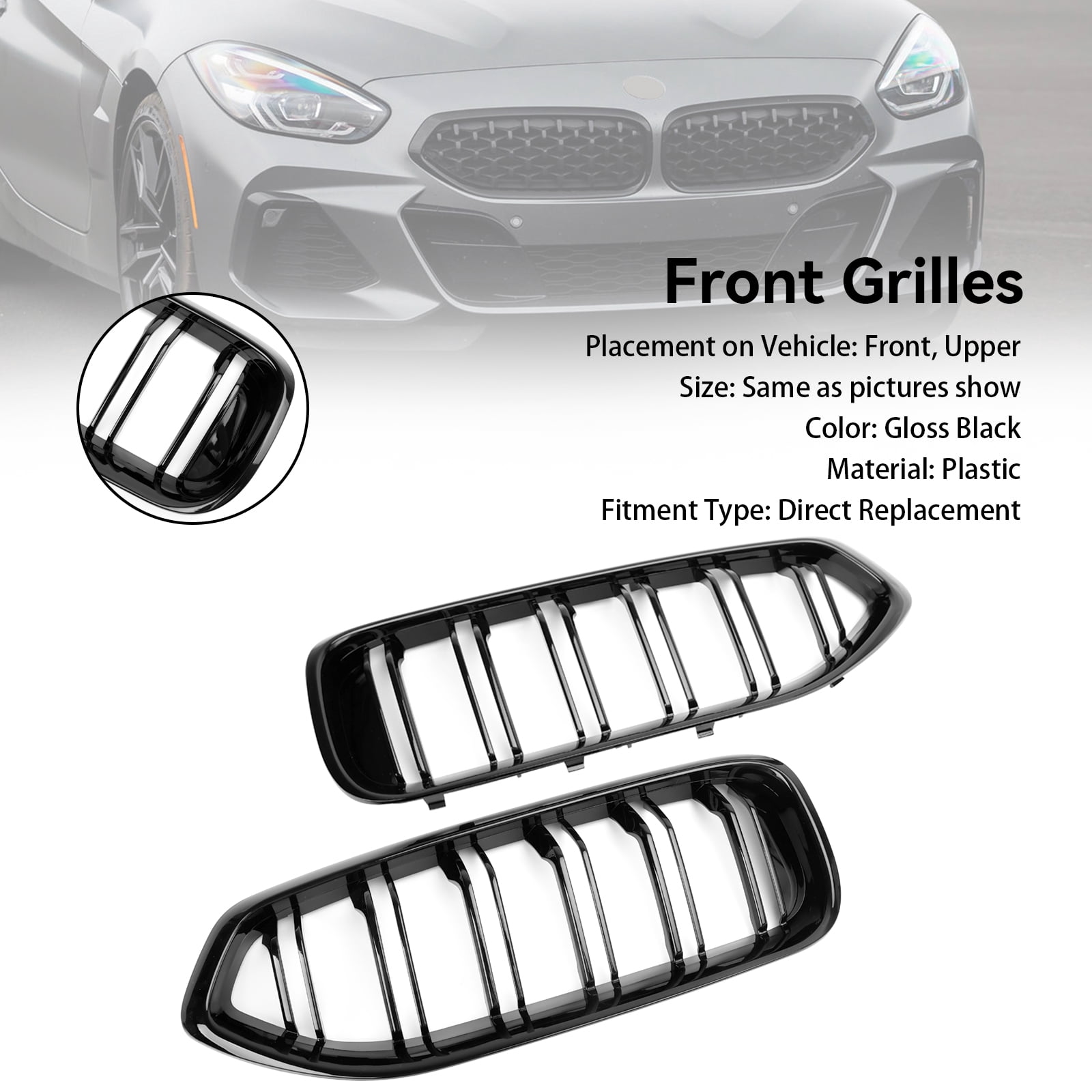 Gloss Black Front Kidney Grill Grille Fit for BMW G29 Z4 20I 30I M40I ...