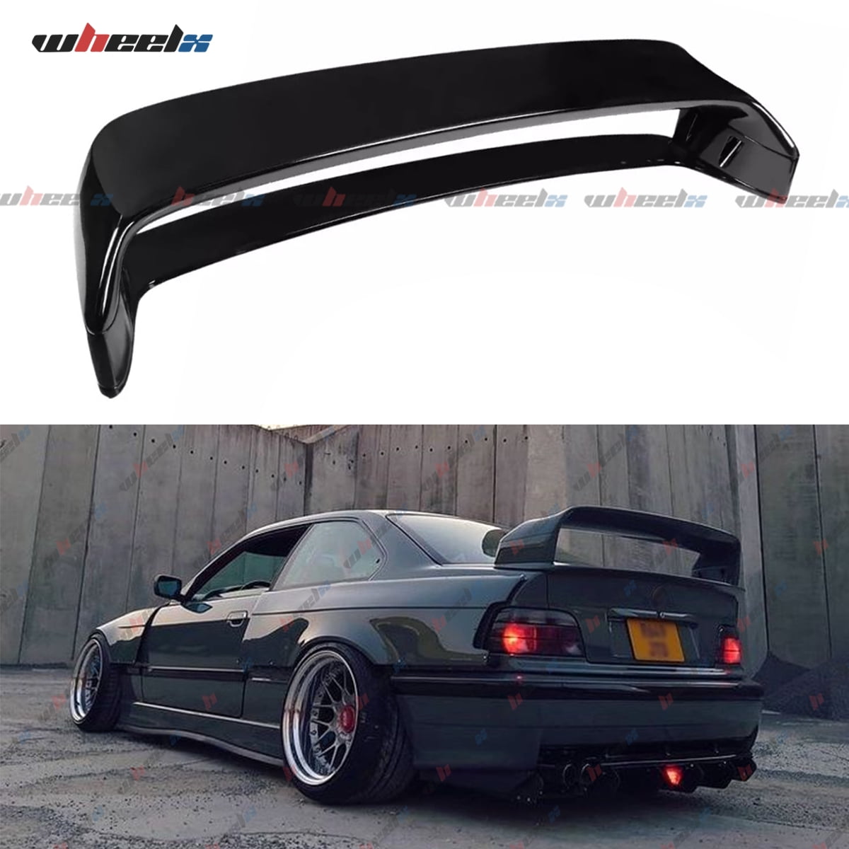 Gloss Black Rear Trunk Spoiler Wing Compatible with 1992-1999 BMW 3 ...