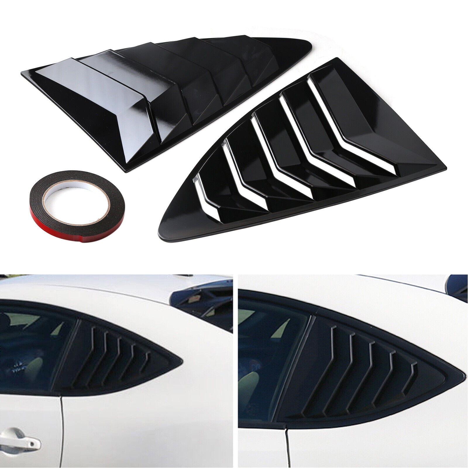 Gloss Black Side Window Louver For 2013-2018 Scion FRS BRZ Toyota 86 ...