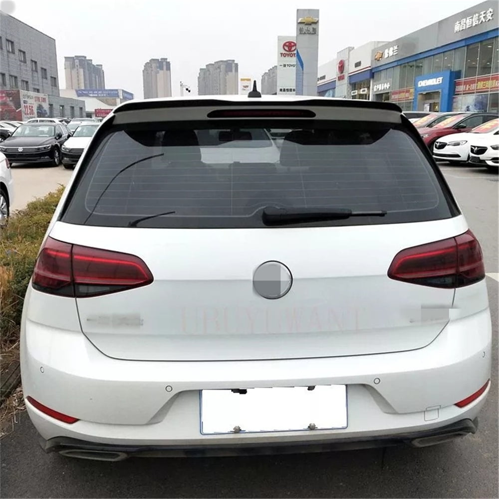 Gloss Carbon Fiber Look Car Rear Roof Top Lip Modified Spoiler Wing ...