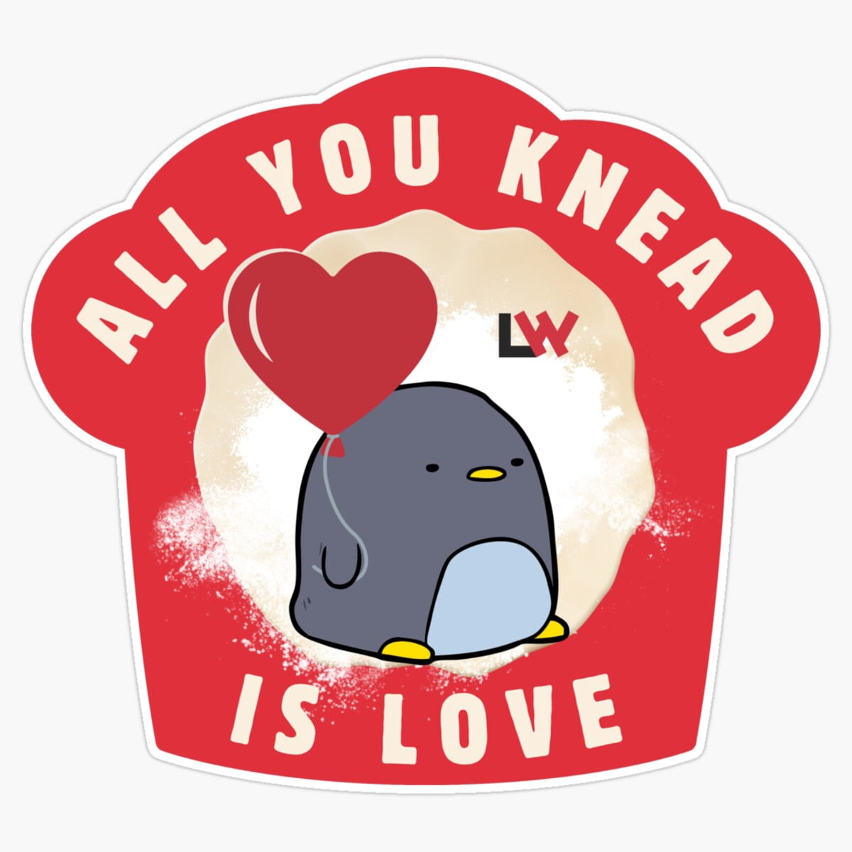 Gloss Dot All You Knead Is Love Magnets / Ers Muffin Top - Red Er ...