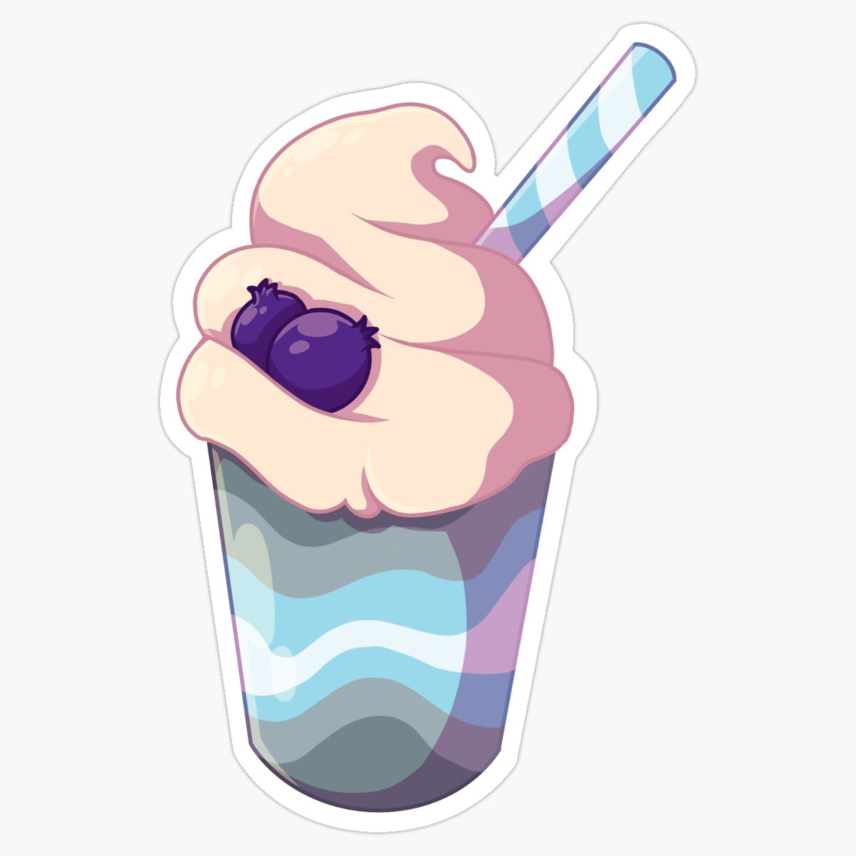 Gloss Dot Blueberry Milkshake (Demiboy) Er, Phone Decal Water Bottle ...