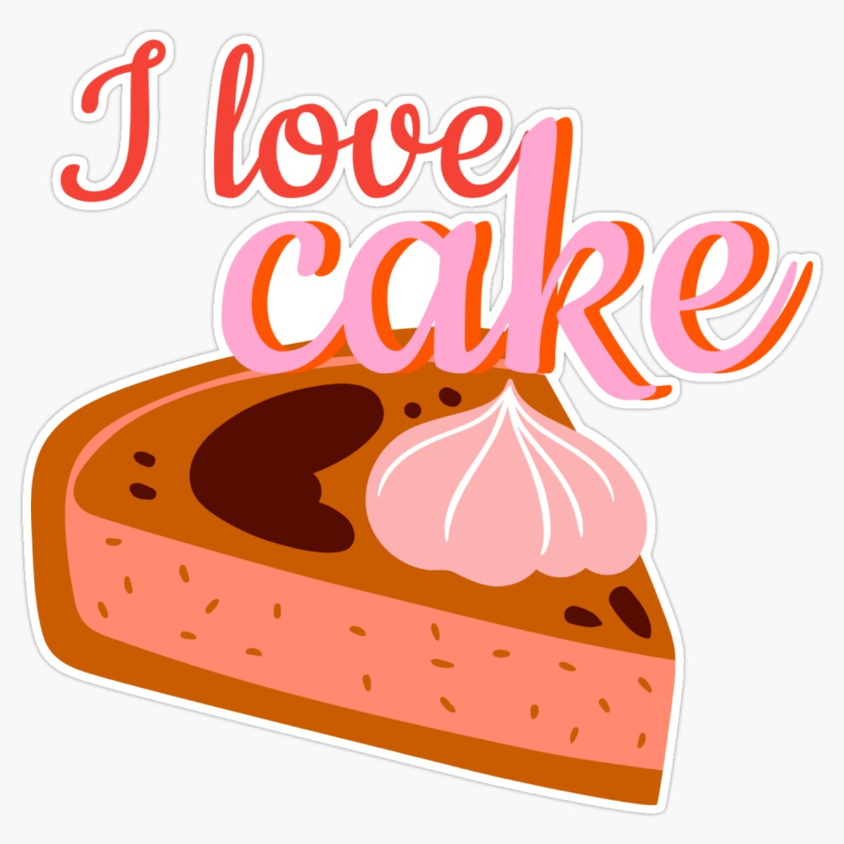 Gloss Dot Cake Love Er, Phone Decal Water Bottle Stickers Car Decals ...