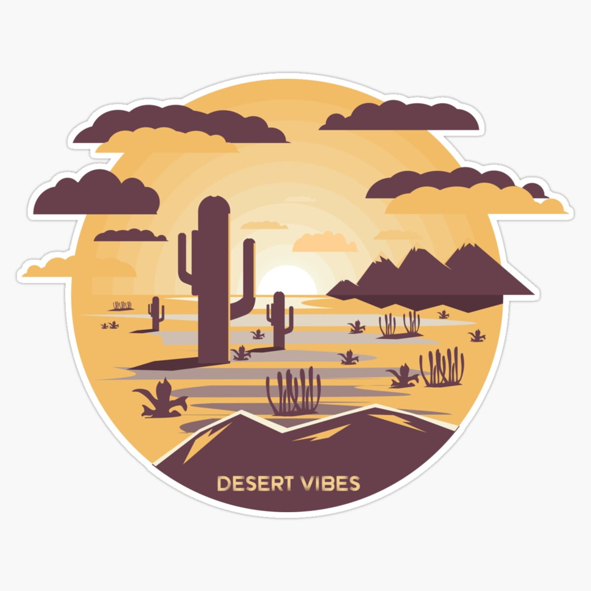 Gloss Dot Desert Art Er, Phone Decal Water Bottle Stickers Car Decals ...