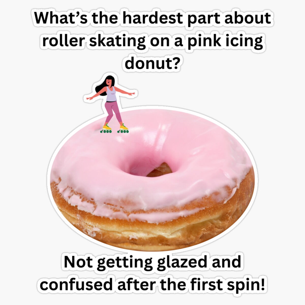 Gloss Dot Donut Joke Shirts, Cards, & More - Pink Donut Funny Cards Er ...