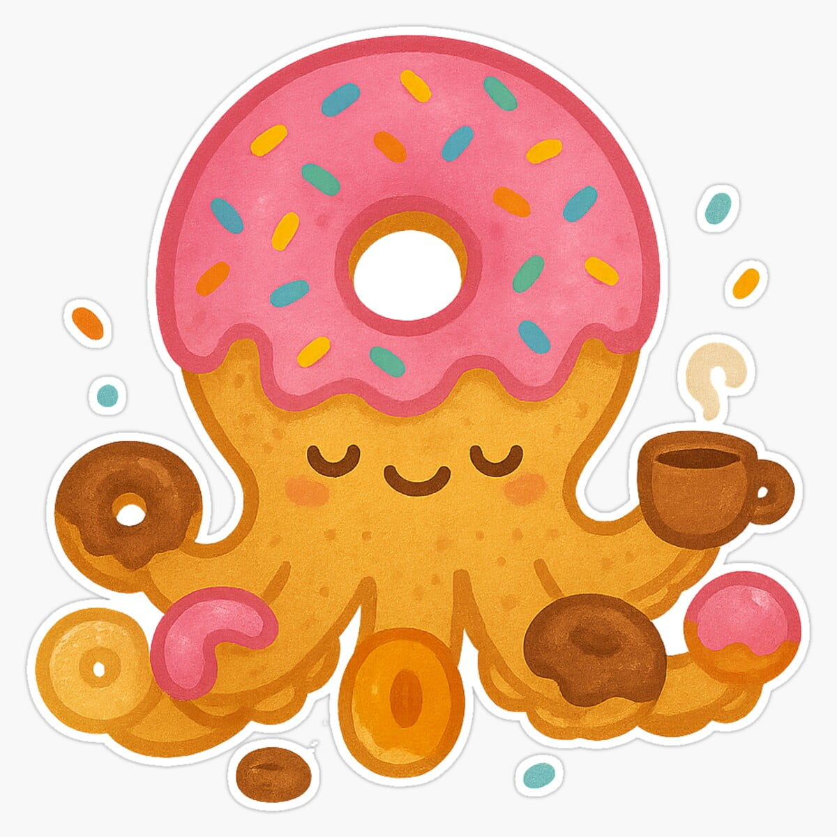 Gloss Dot Donutopus Er, Phone Decal Water Bottle Stickers Car Decals ...