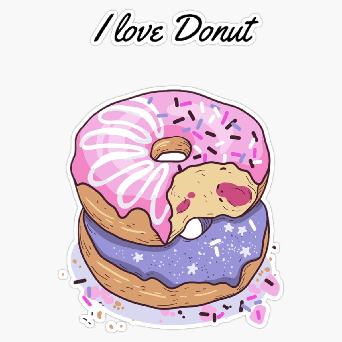 Gloss Dot Donuts Are The Best Er, Phone Decal Water Bottle Stickers Car ...