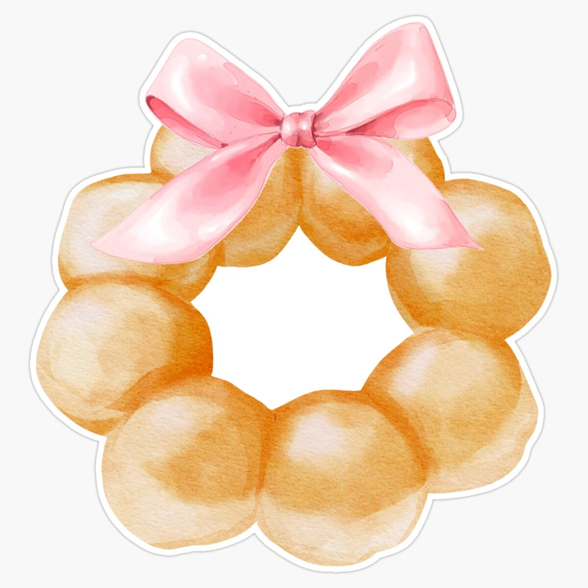 Gloss Dot Glazed Mochi Donut With Pink Bow – Coquette Aesthetic ...