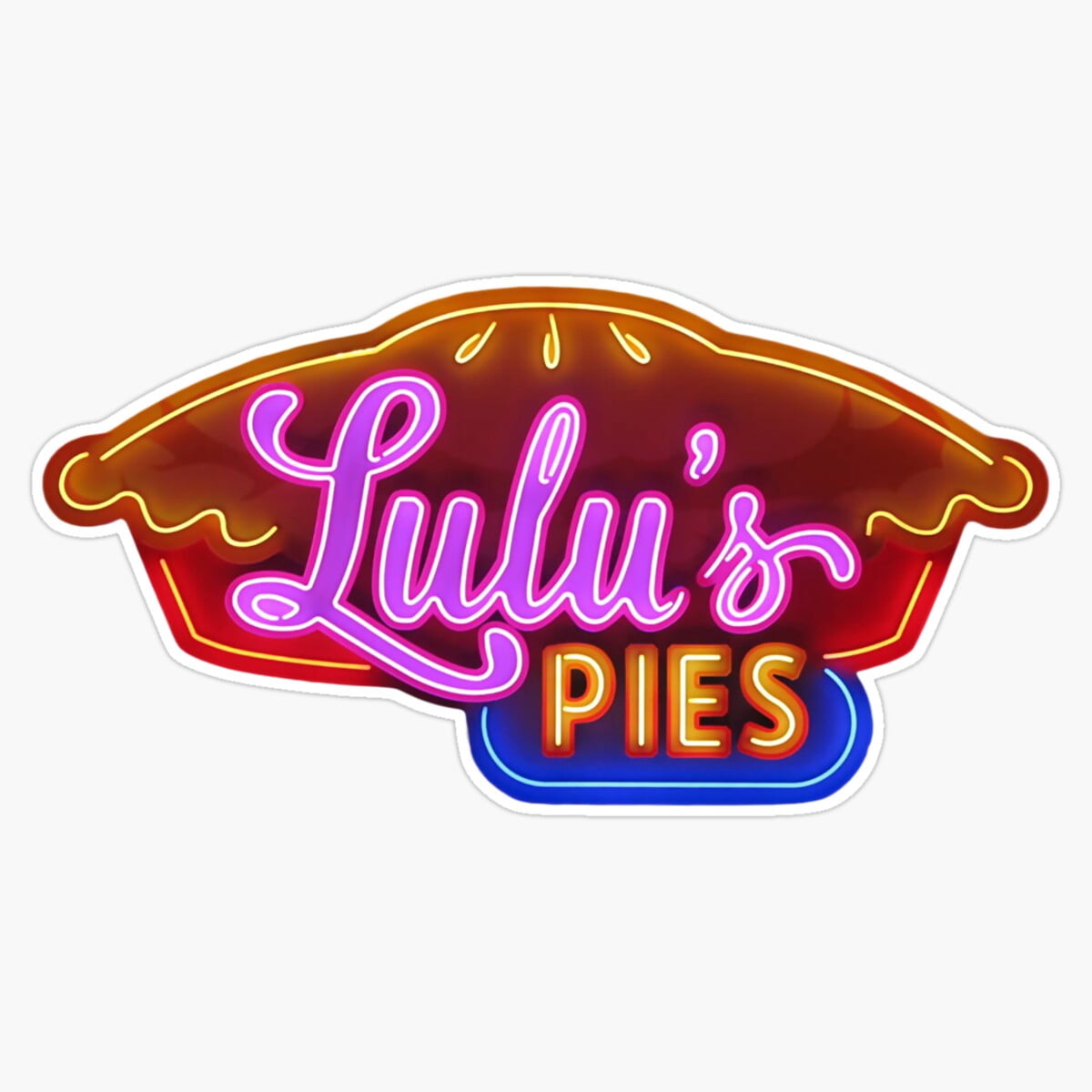 Gloss Dot Lulu'S Pies Neon Sign - Waitress The Musical - Broadway, West ...