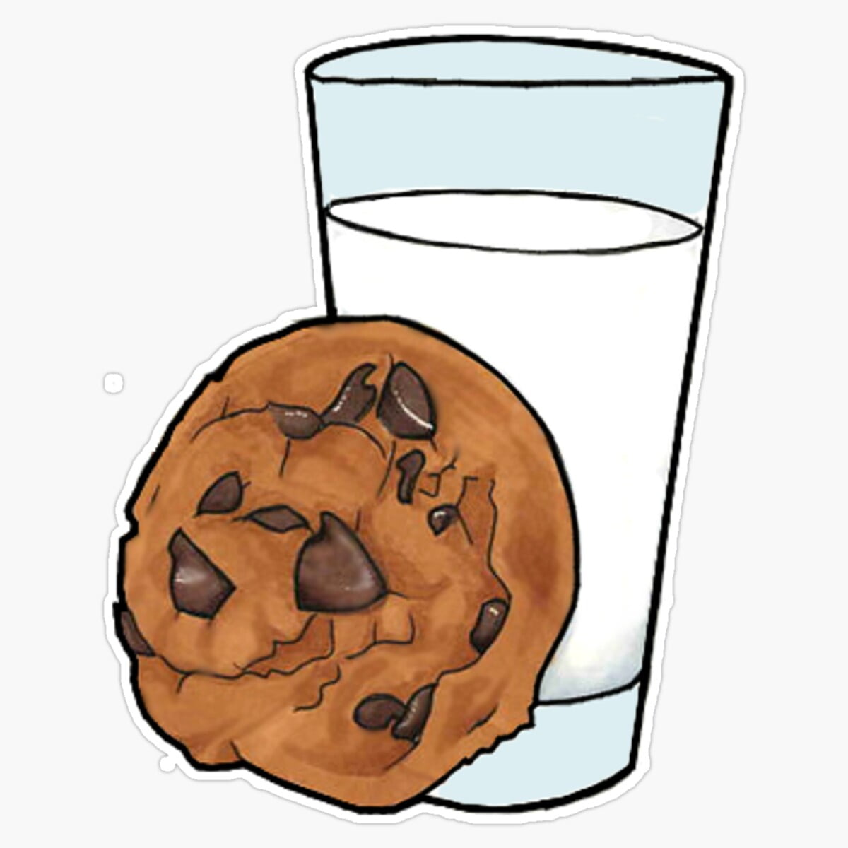 Gloss Dot Milk & Cookie Er, Phone Decal Water Bottle Stickers Car ...
