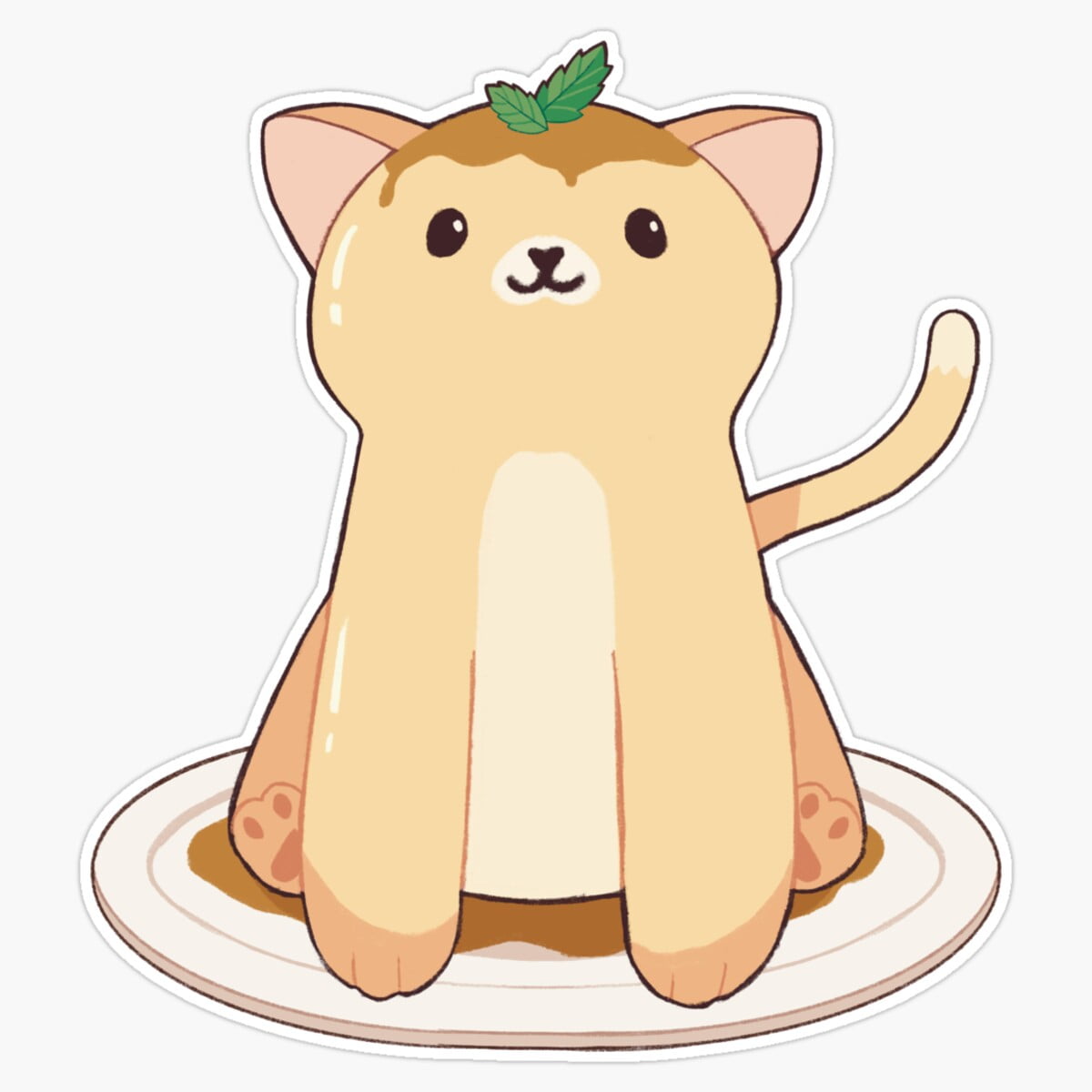 Gloss Dot Pudding Cat Er, Phone Decal Water Bottle Stickers Car Decals ...