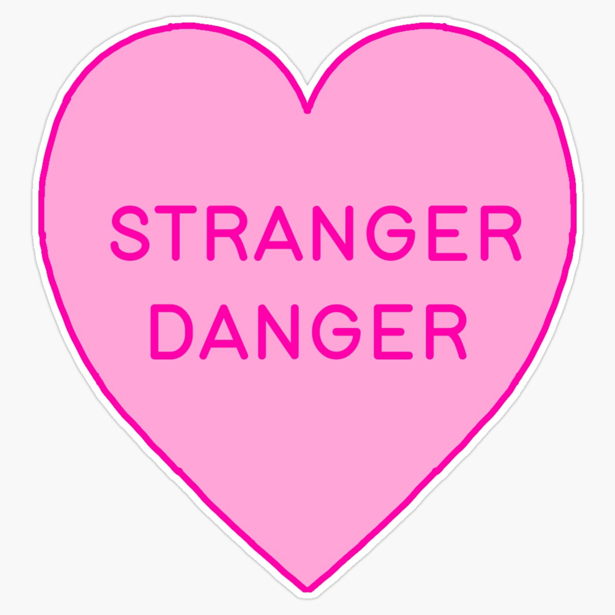 Gloss Dot Stranger Danger Er, Phone Decal Water Bottle Stickers Car ...